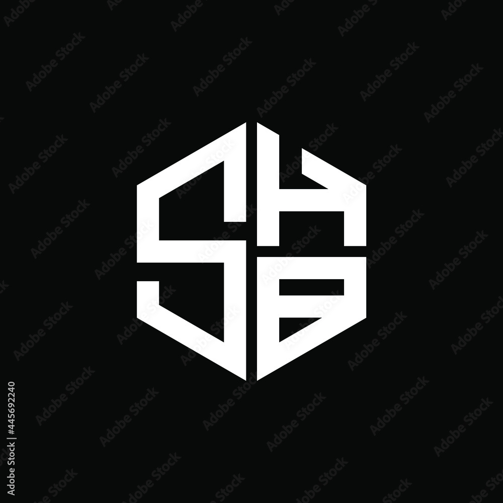 SHB logo SHB icon SHB vector SHB monogram SHB letter SHB minimalist SHB ...