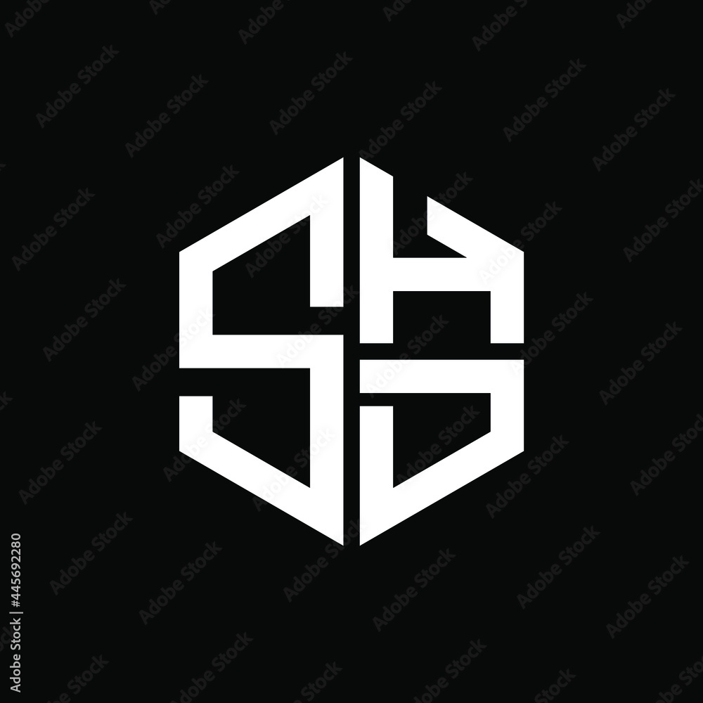 Vettoriale Stock SHD logo SHD icon SHD vector SHD monogram SHD letter ...