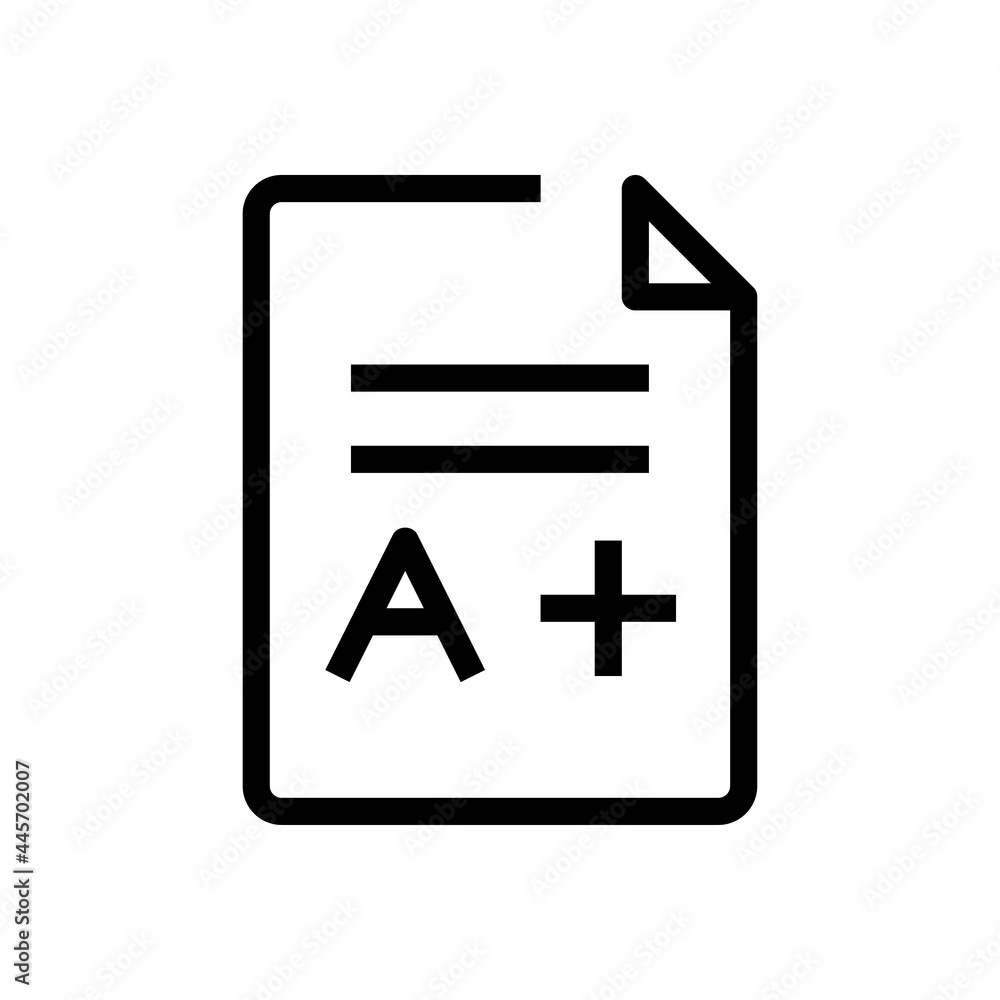 marksheet Stock Vector | Adobe Stock