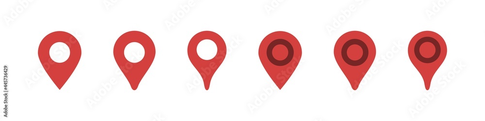 map pin location icon vector isolated on white background. gps marker ...