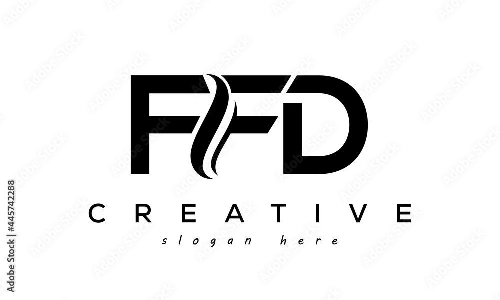 Letter FFD creative logo design vector Stock Vector | Adobe Stock