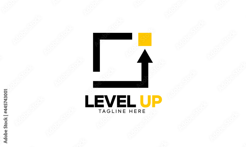 Level Up Logo design vektor inspiration template. Logo template for ...