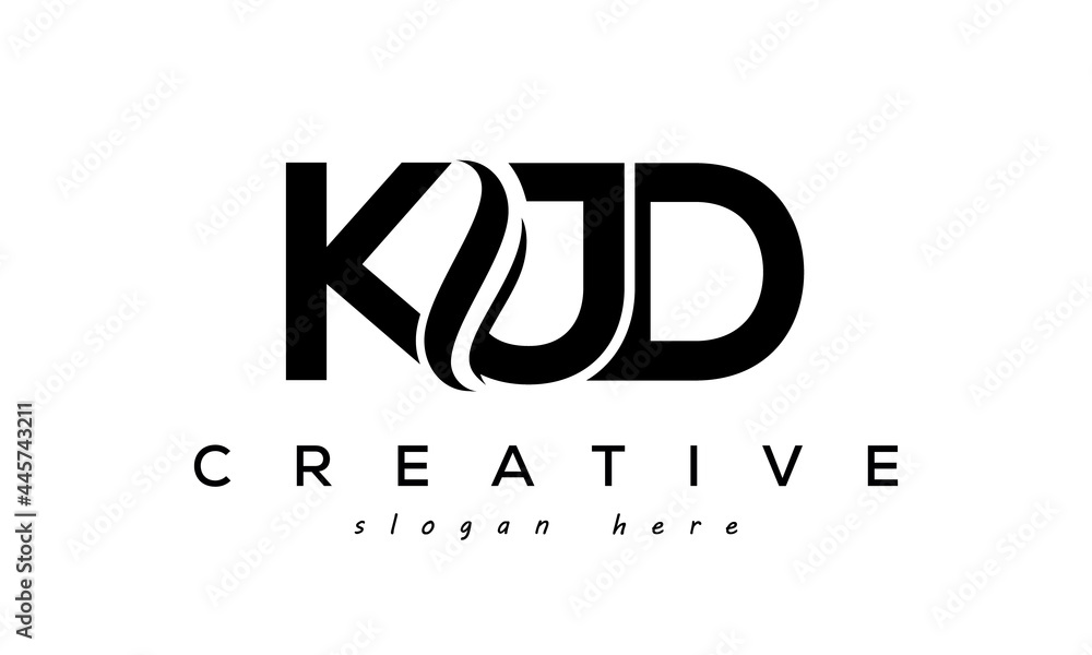 Letter KJD creative logo design vector Stock Vector | Adobe Stock