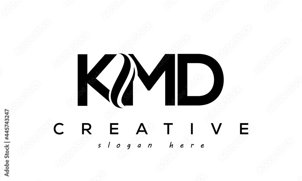 Letter KMD creative logo design vector Stock Vector | Adobe Stock