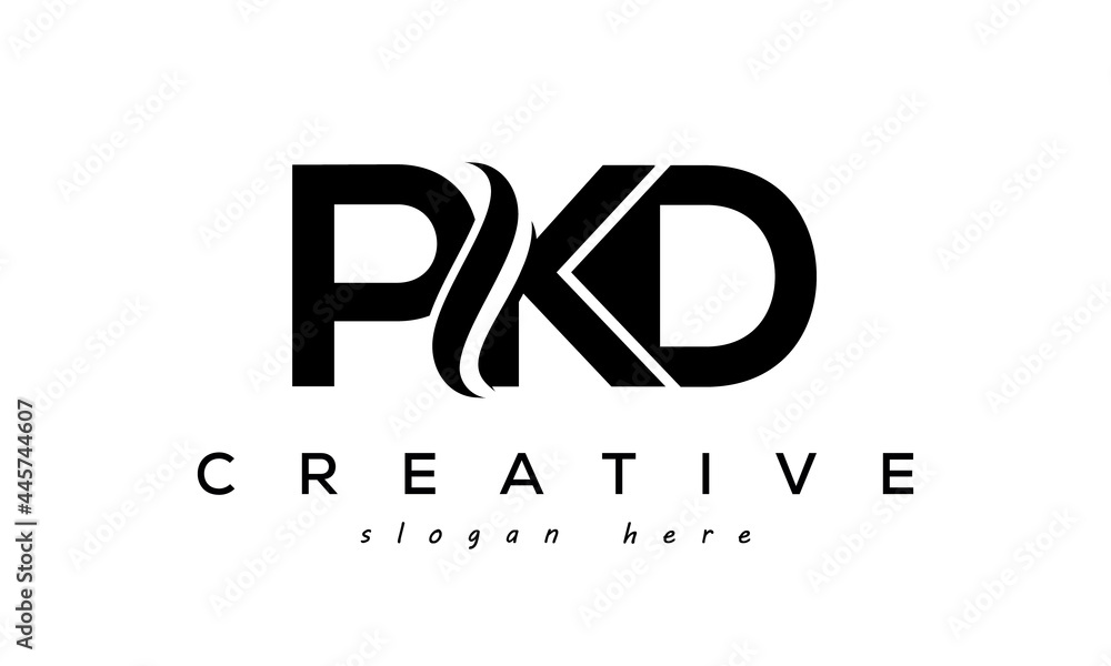 Letter PKD creative logo design vector Stock Vector | Adobe Stock
