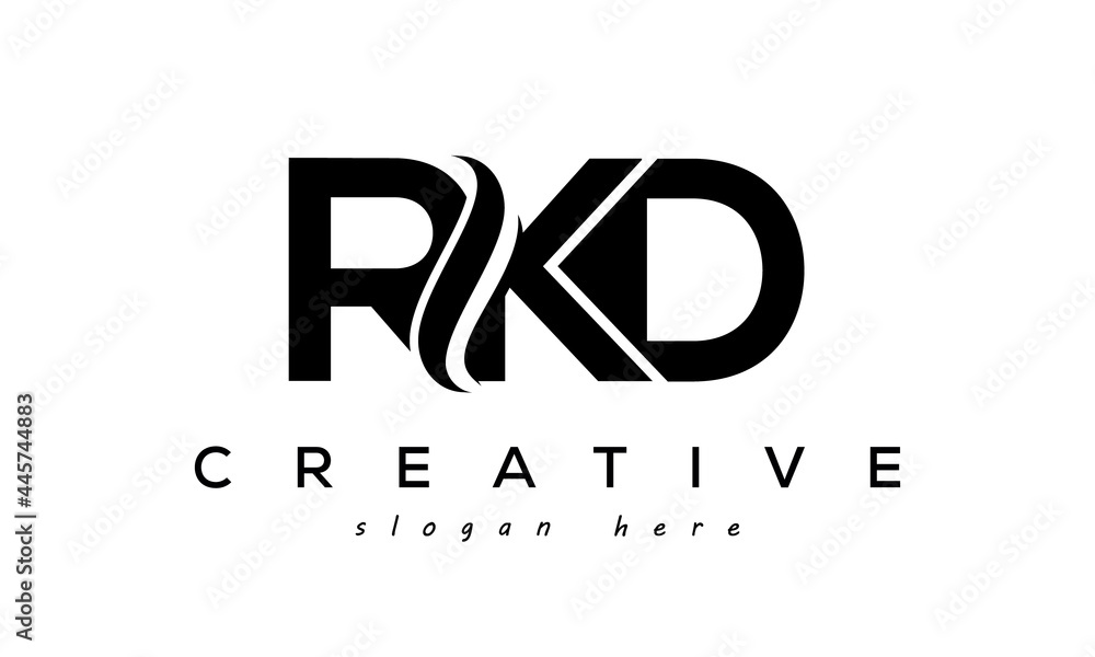 Letter RKD creative logo design vector Stock Vector | Adobe Stock