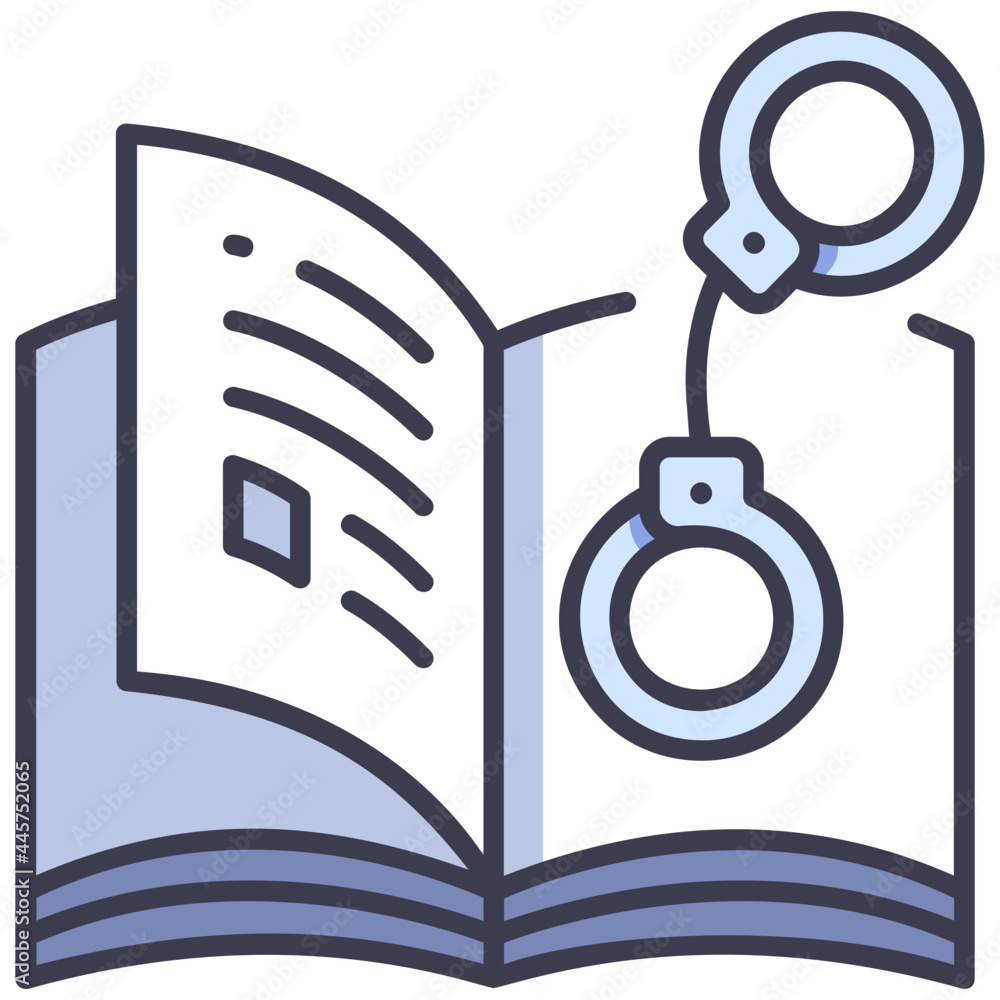 crime novel icon Stock Vector | Adobe Stock