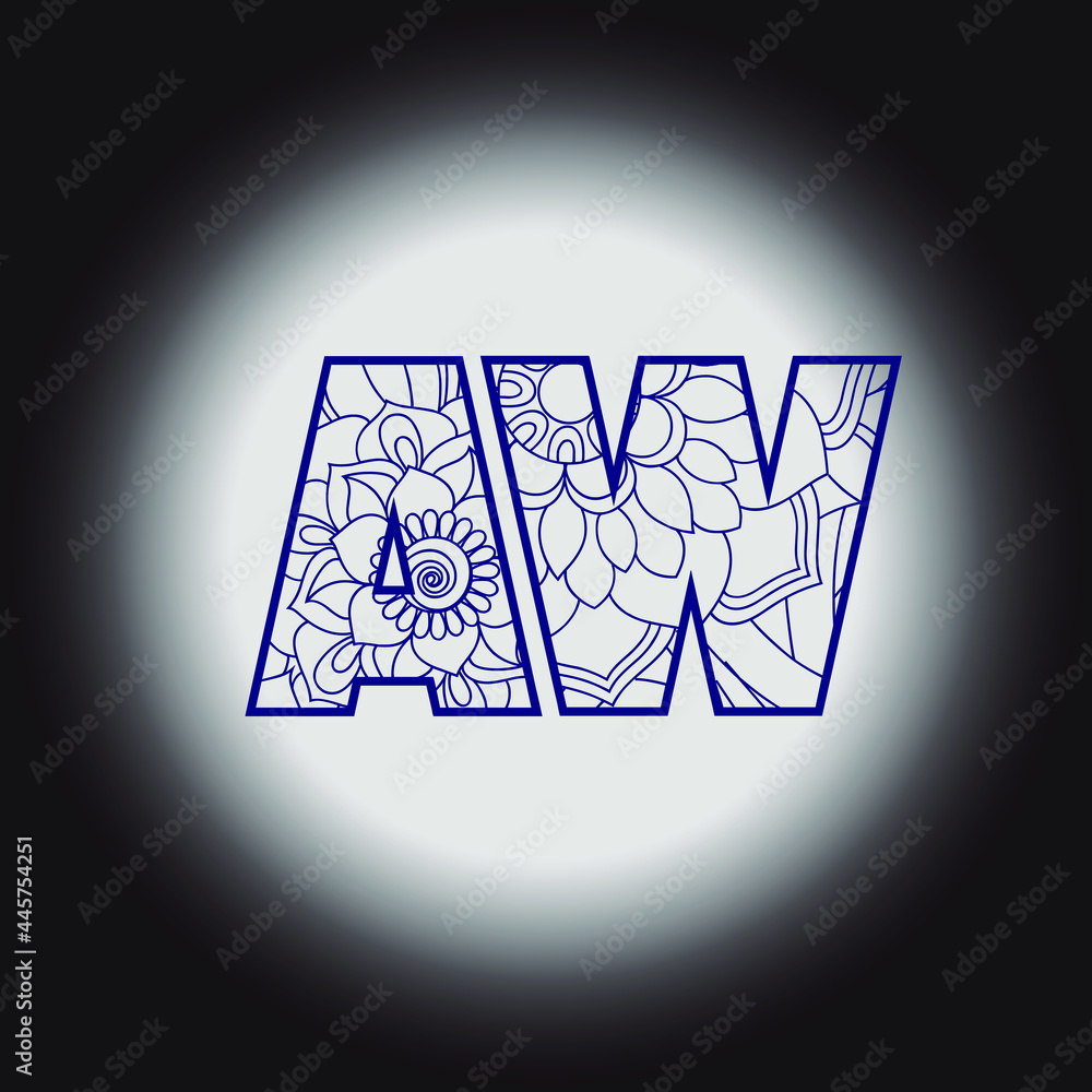 AW Logo .AW Letter Logo Design .Beauty ,fashion ,Creative Logo Design ...