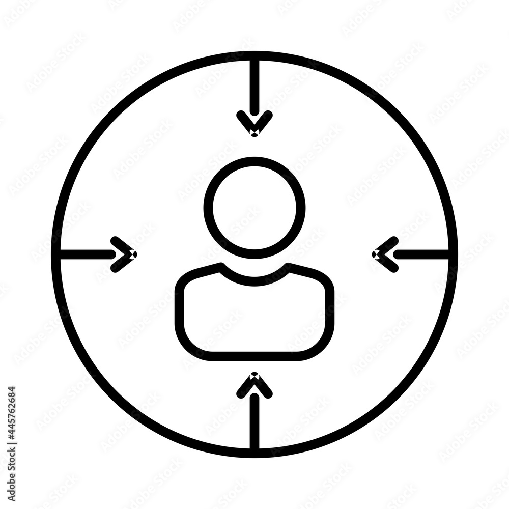 Personalization Vector Line Icon Design Stock Vector | Adobe Stock