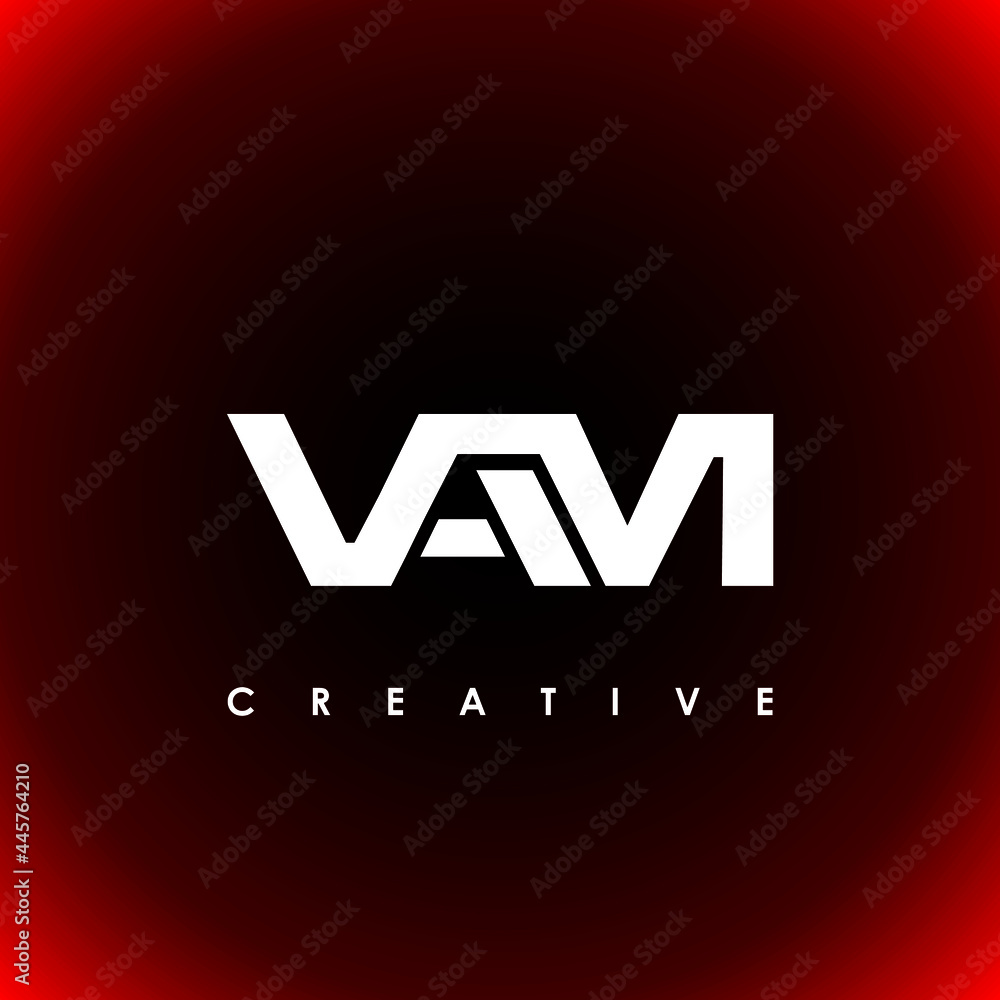 VAM Letter Initial Logo Design Template Vector Illustration Stock ...