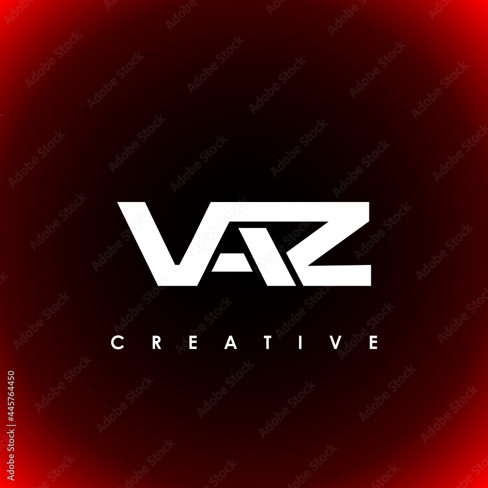 VAZ Letter Initial Logo Design Template Vector Illustration Stock ...