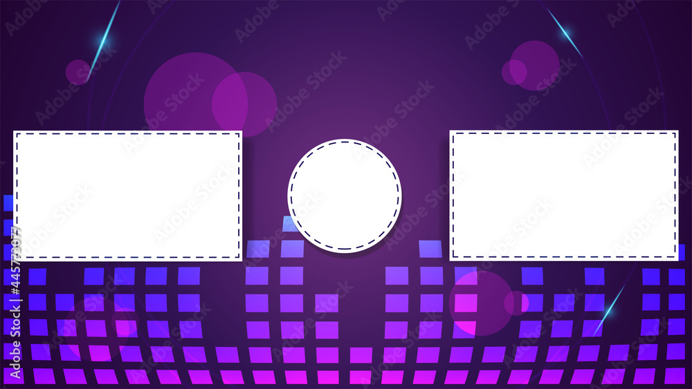 The ultimate Youtubee screen with purple design and music lines ...