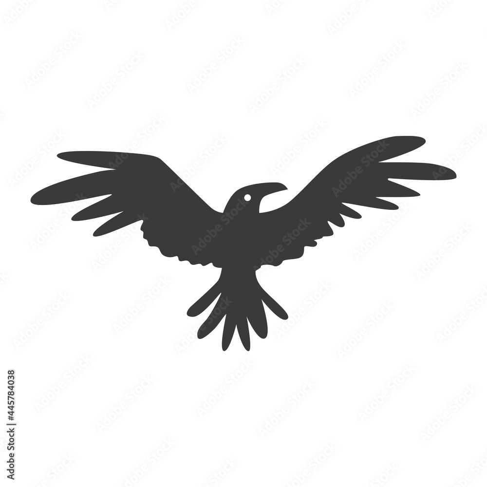 Esoteric symbol. Mystical and magical raven design Stock Vector | Adobe ...