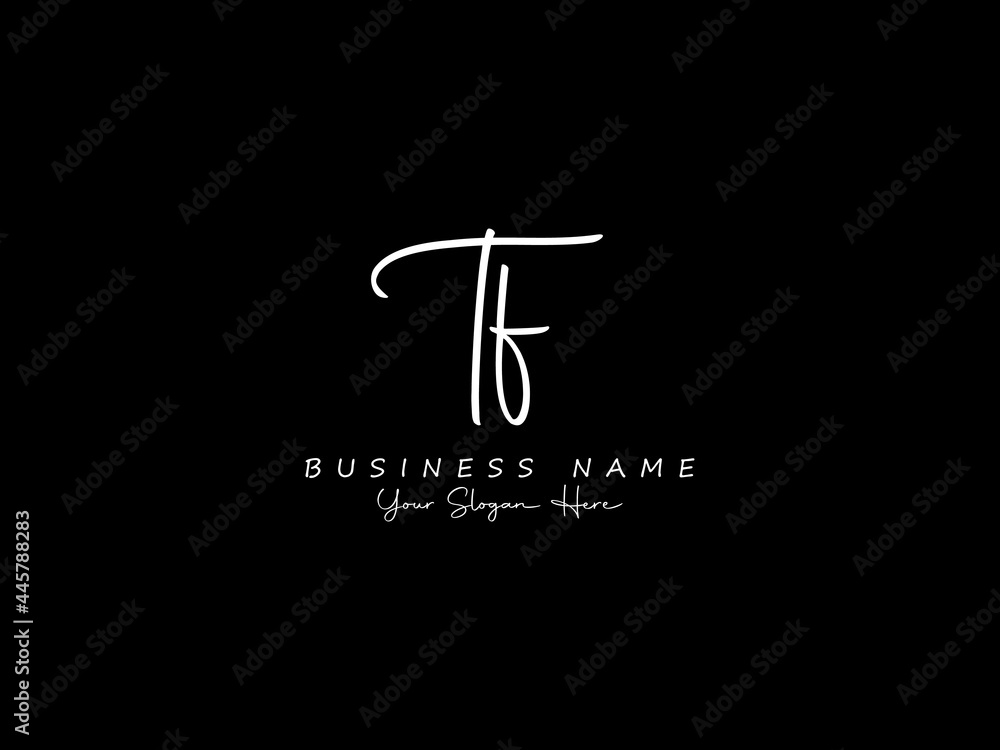 Letter TF Logo, signature tf logo icon vector image design for business ...