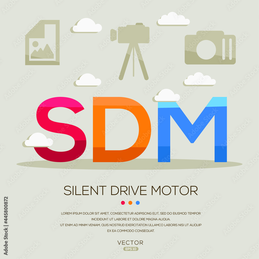 SDM mean (Silent drive motor) photography abbreviations ,letters and ...