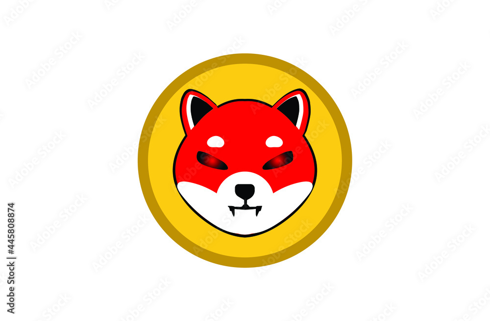 Shiba Inu (SHIB) icon for web, banner, sign, symbol, etc. vector eps10 ...