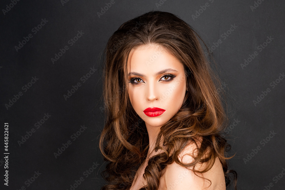 Beautiful sensual woman fashion model. Sexy female posing in studio ...