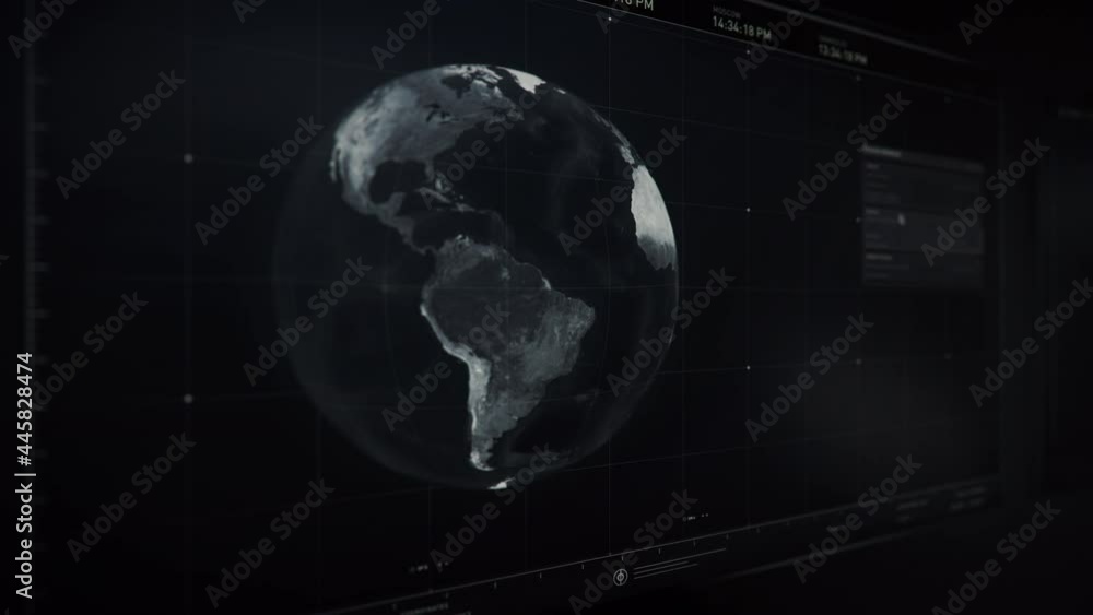 Modern Computer Screen. Authentication Protocol. Gaining Access to the ...