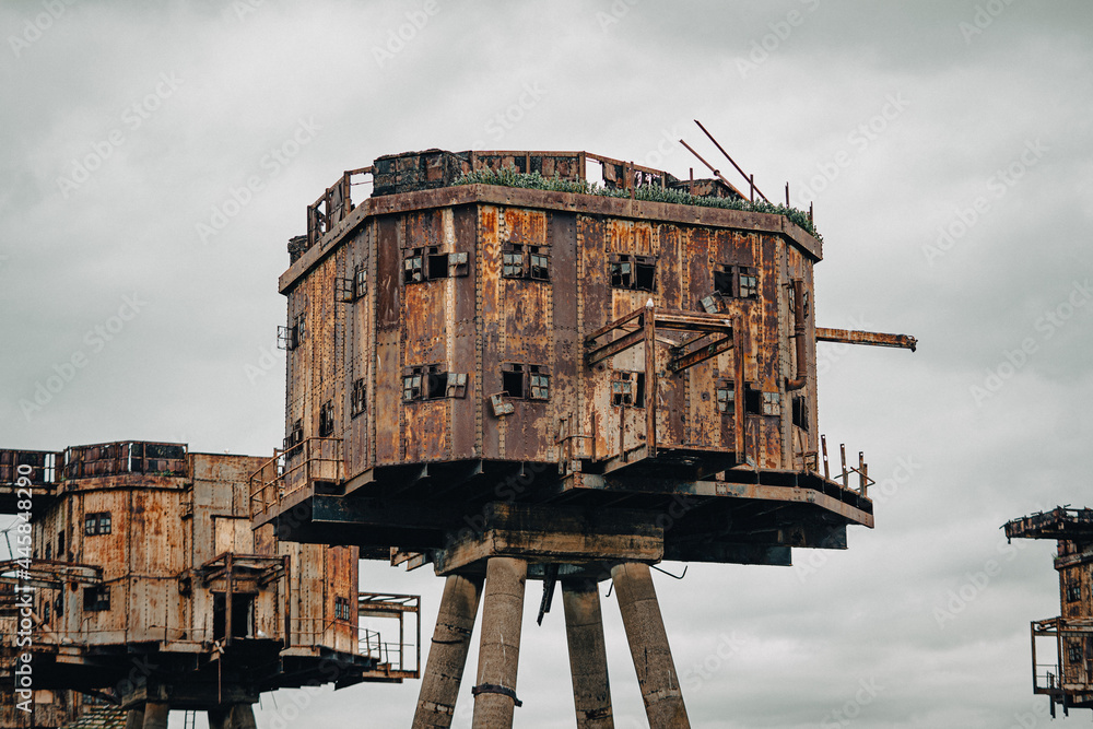 Whitstable Sea Forts WWII World War II Army Navy Maunsell Forts Defence ...