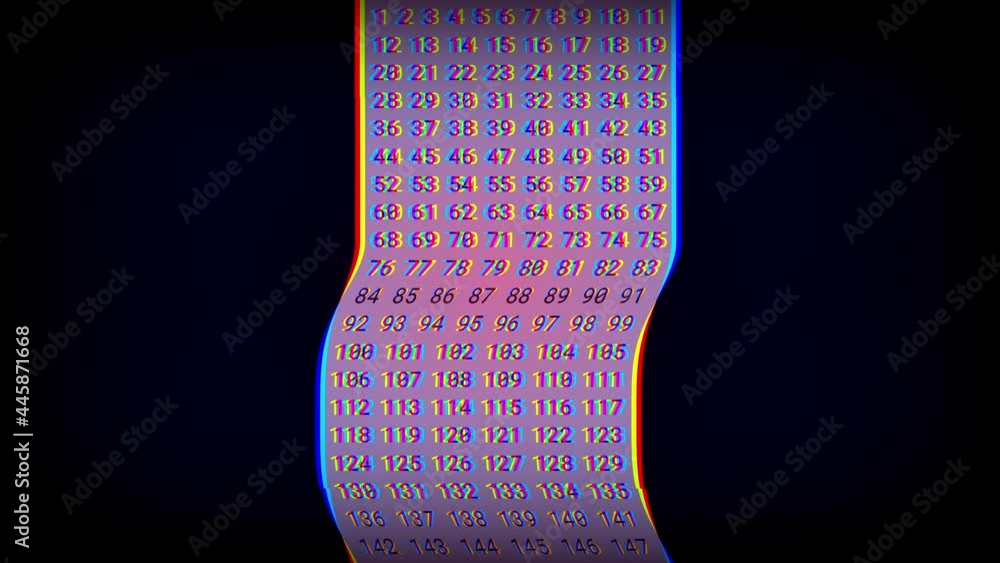 Animation figures. Numbers animation. From 1 to 1000. Numbers are ...