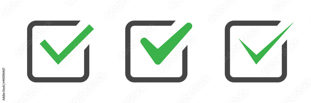 Check mark sign. Confirmation mark. Vector illustration. EPS 10 Stock ...
