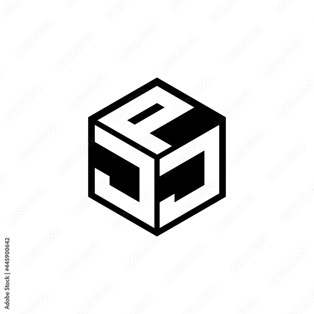 JJP letter logo design with white background in illustrator, vector ...