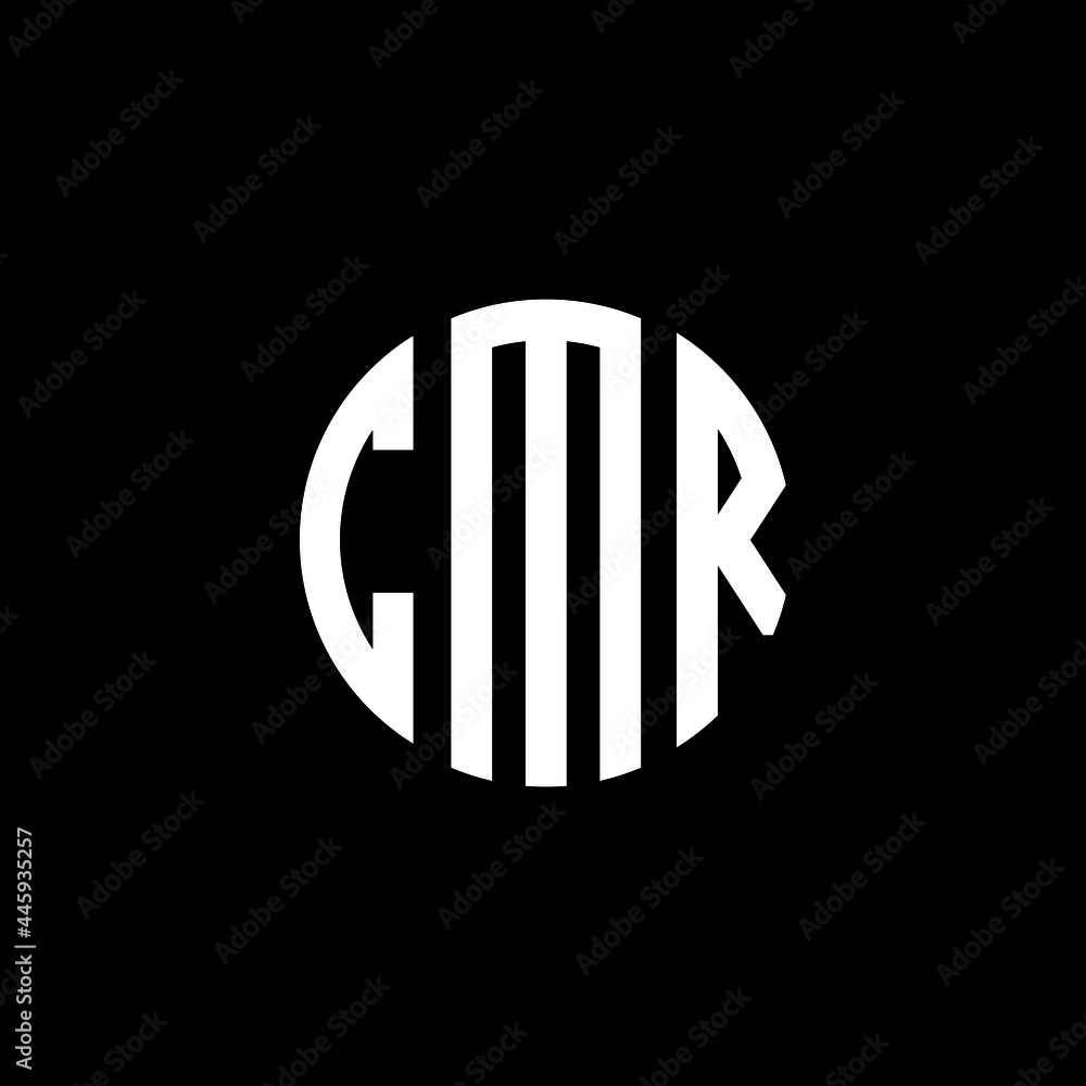 CMR letter logo design. CMR letter in circle shape. CMR Creative three ...