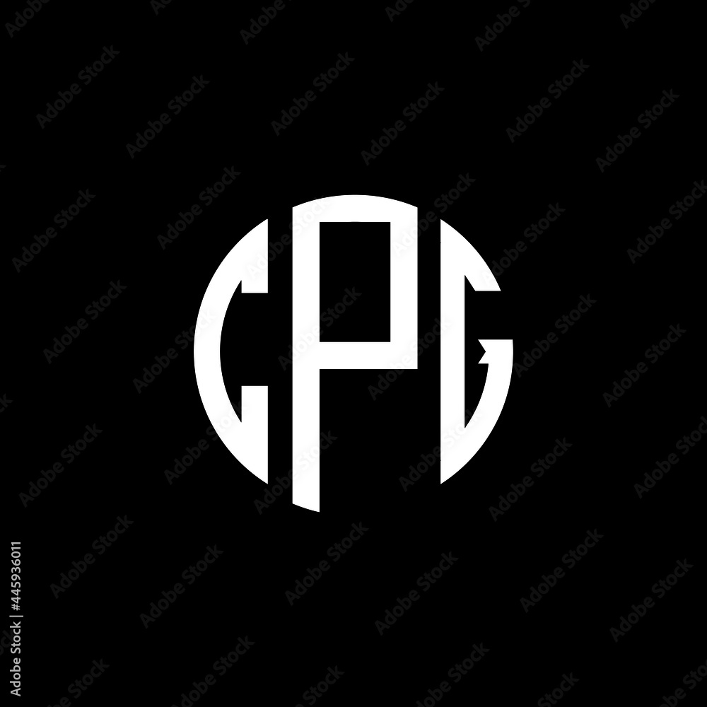 CPG letter logo design. CPG letter in circle shape. CPG Creative three ...