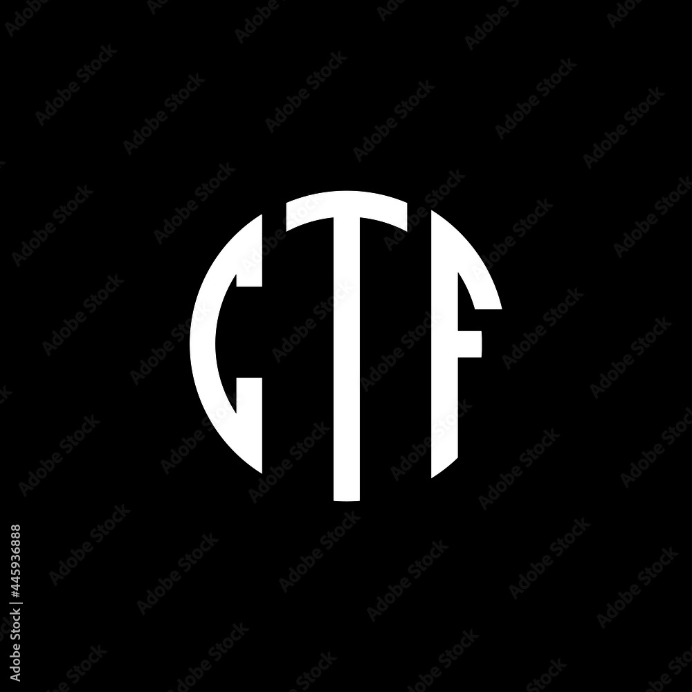 CTF letter logo design. CTF letter in circle shape. CTF Creative three ... CTF letter logo design. CTF letter in circle shape. CTF Creative three ...