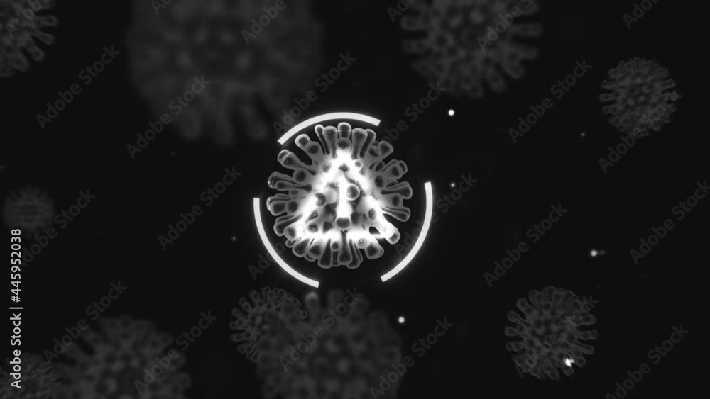 Video „Swine flu virus h1n1 agent inside infected organism. Virus under ...