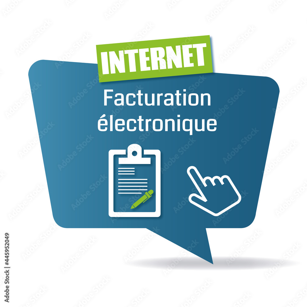 Logo facturation électronique. Stock Vector | Adobe Stock