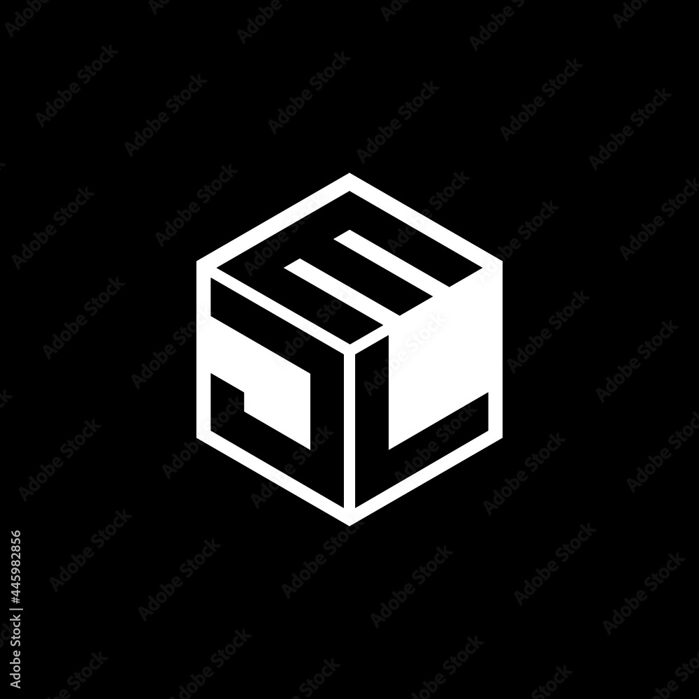 JLM letter logo design with black background in illustrator, vector ...