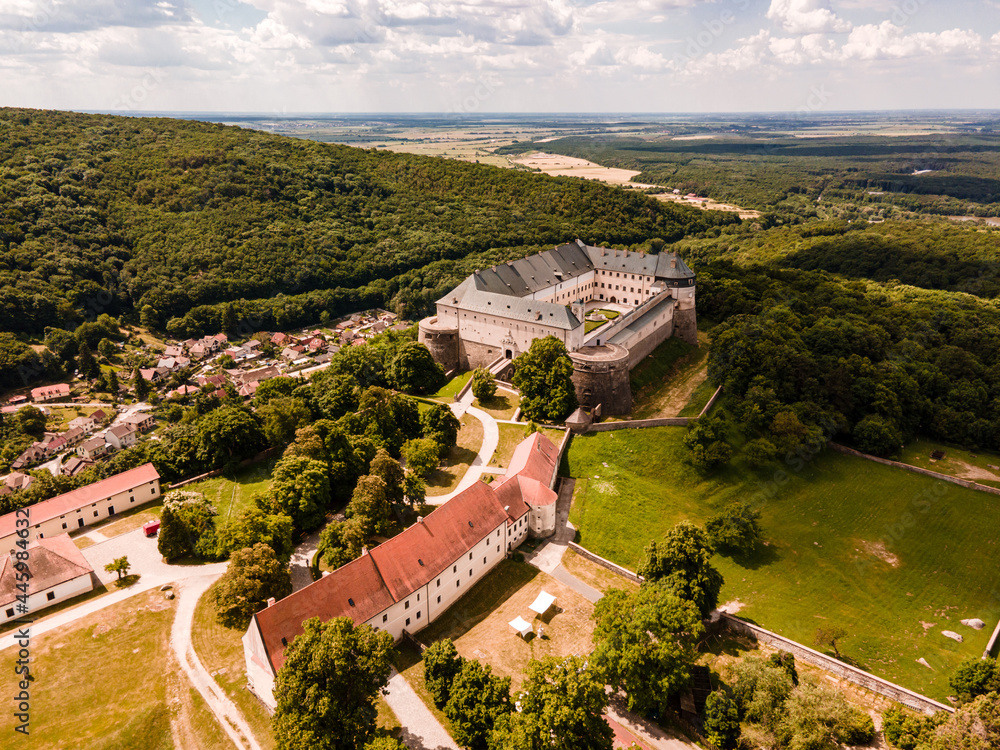 Cerveny Kamen Castle is a 13th-century castle in Slovakia. Castle with ...