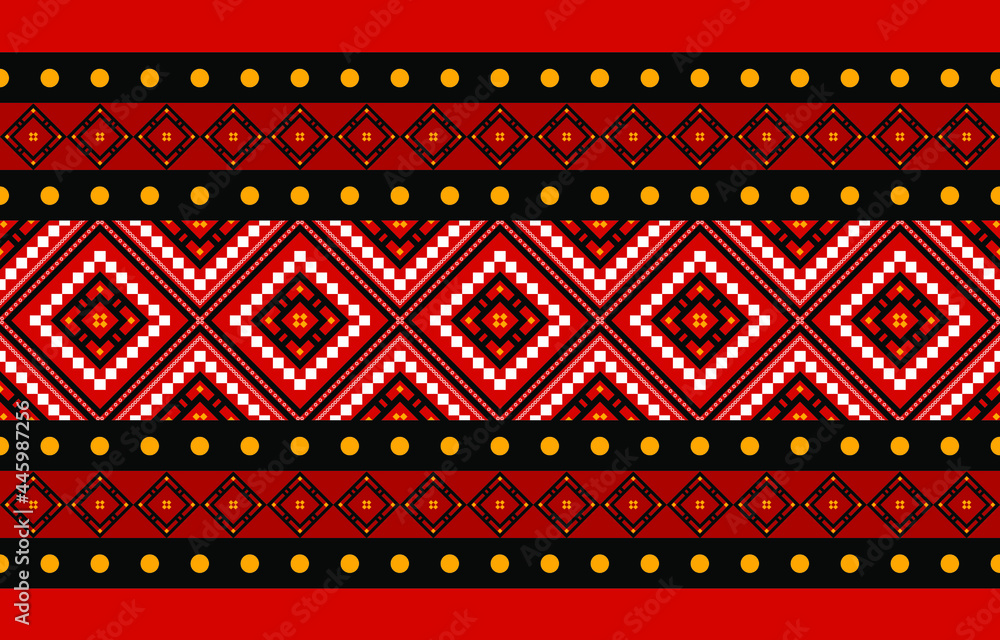 Geometric ethnic oriental seamless pattern traditional Design for ...