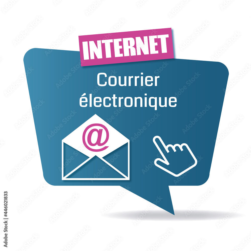 Logo courrier électronique. Stock Vector | Adobe Stock