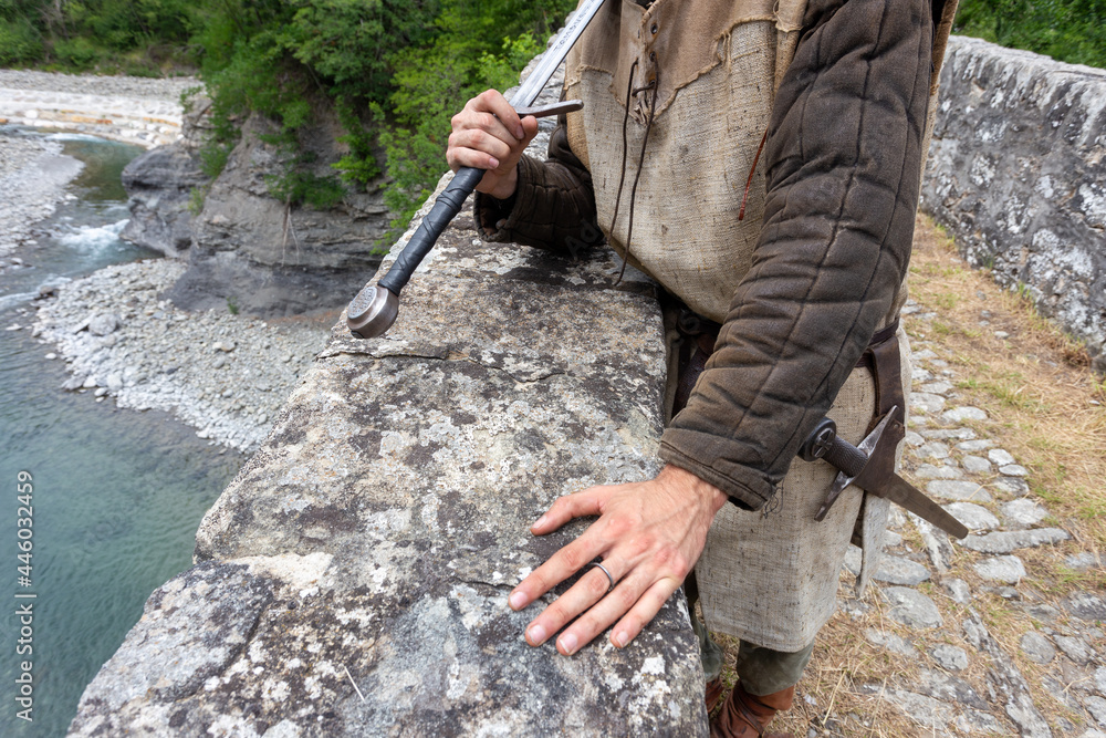 medieval weapons historical reenactments ancient battles Stock Photo ...