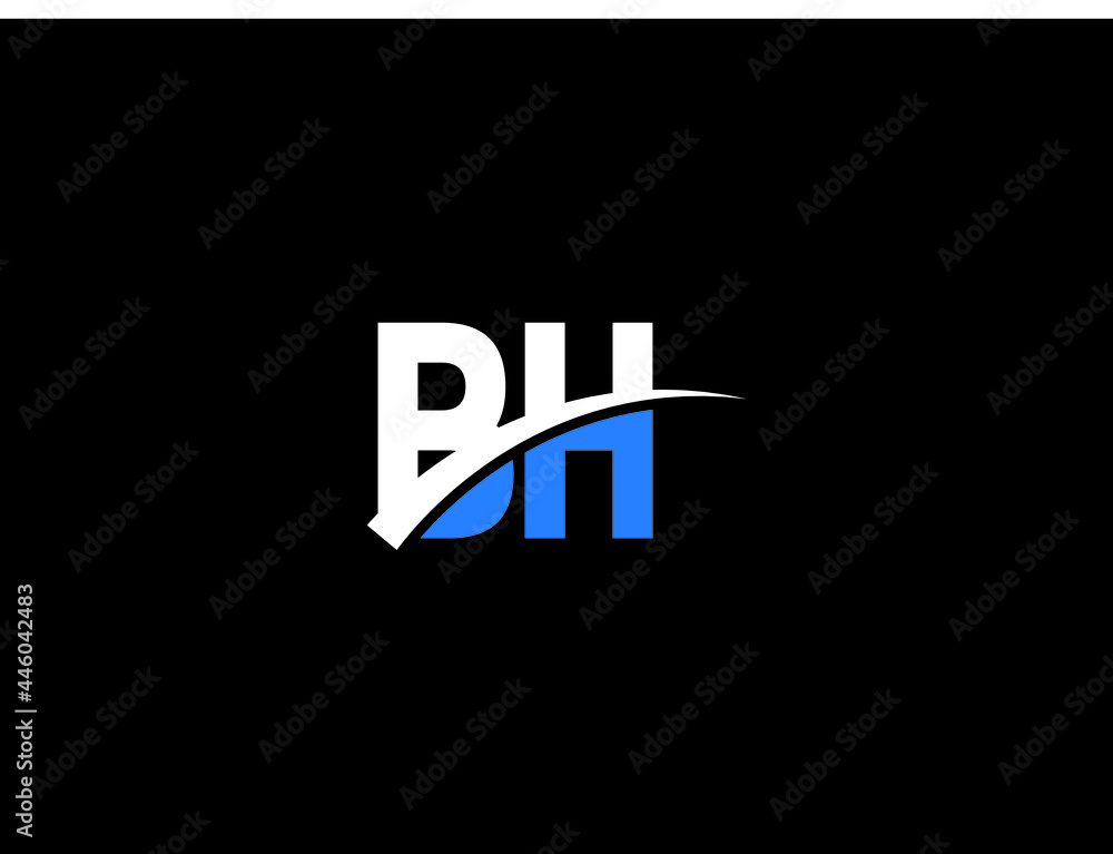 Letter BH Logo, creative bh logo icon vector image design for your ...