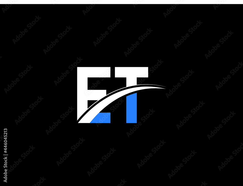Letter ET Logo, creative et logo icon vector image design for your ...