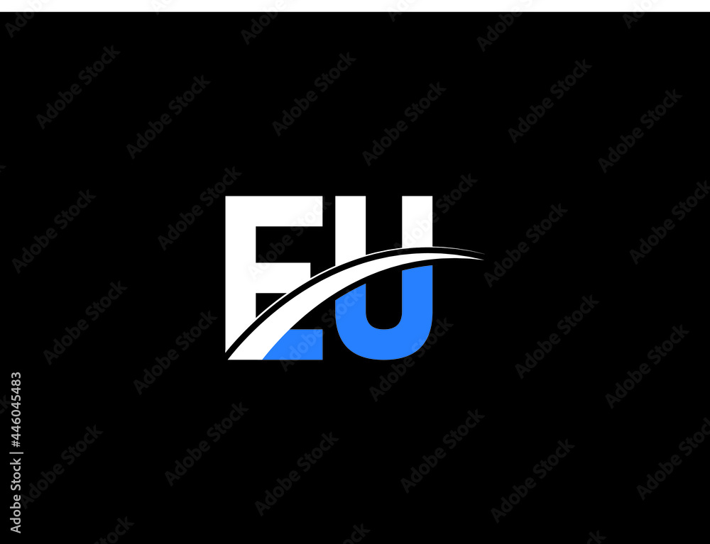 Letter EU Logo, creative eu logo icon vector image design for your ...