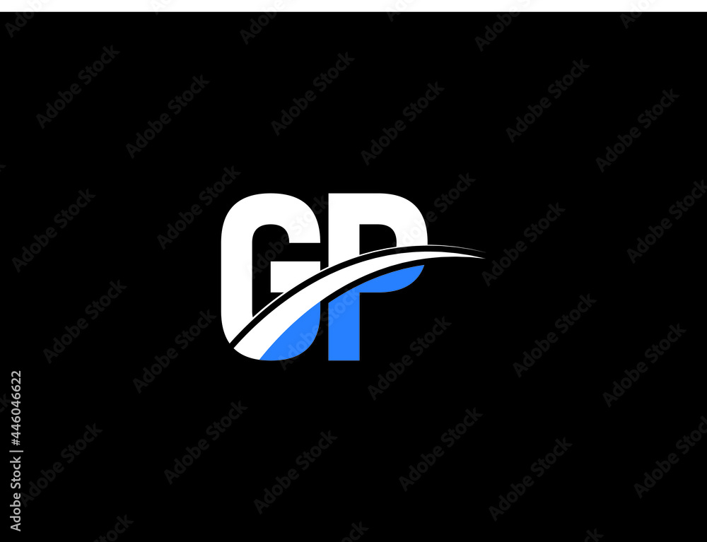 Vetor de Letter GP Logo, creative gp logo icon vector image design for ...