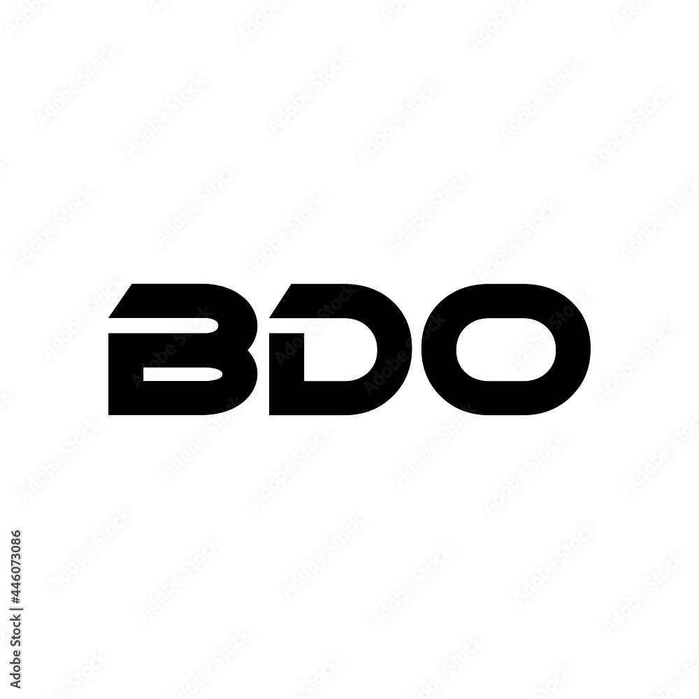 BDO letter logo design with white background in illustrator, vector ...