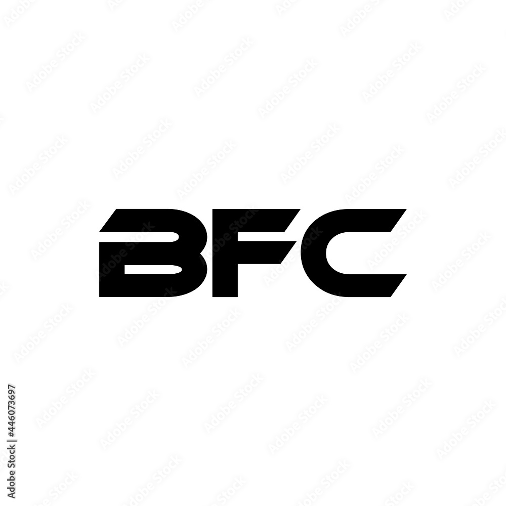 BFC letter logo design with white background in illustrator, vector ...