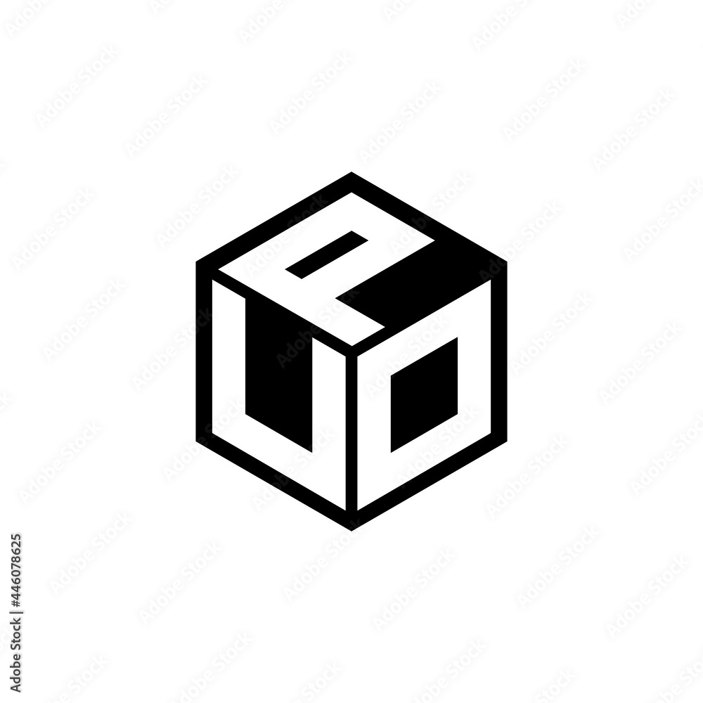 UDP letter logo design with white background in illustrator, vector ...