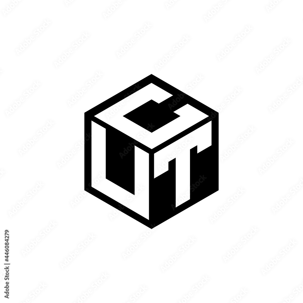 UTC letter logo design with white background in illustrator, vector ...