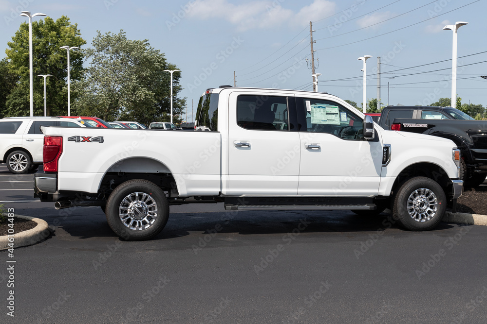 Ford F250 Super Duty display at a dealership. The Ford F-250 is ...