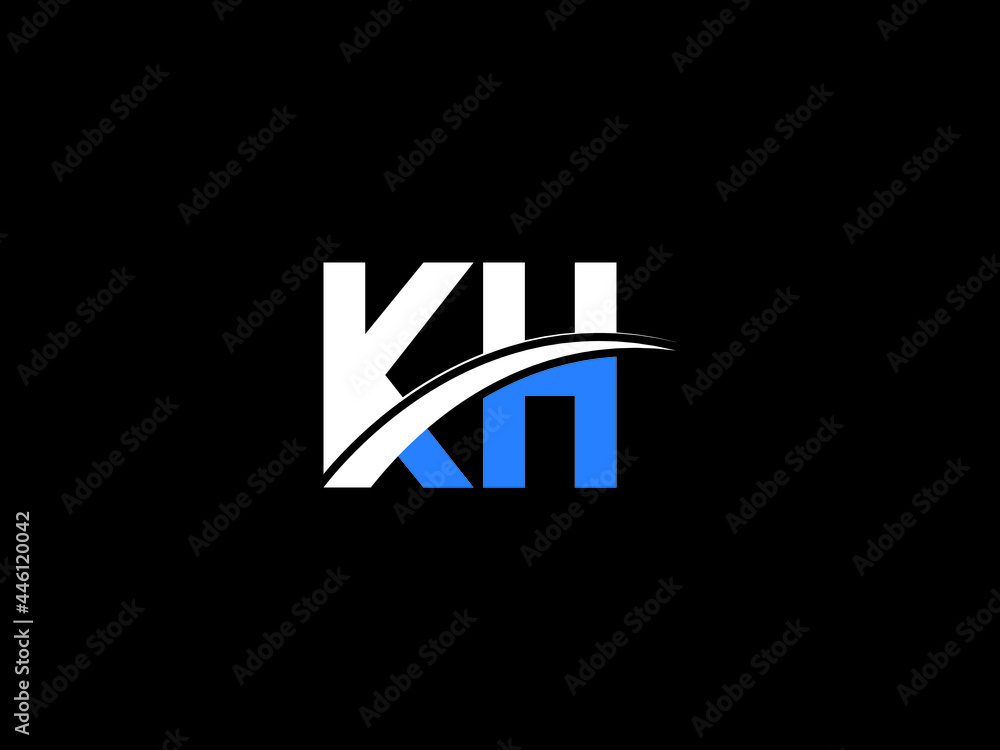 Letter KH Logo, Colorful kh logo icon design for your business Stock ...