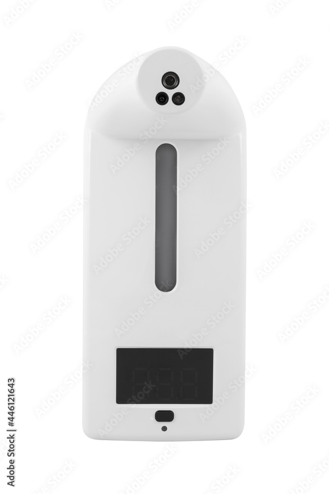 Automatic alcohol dispenser with temperature sensor and screen isolated ...