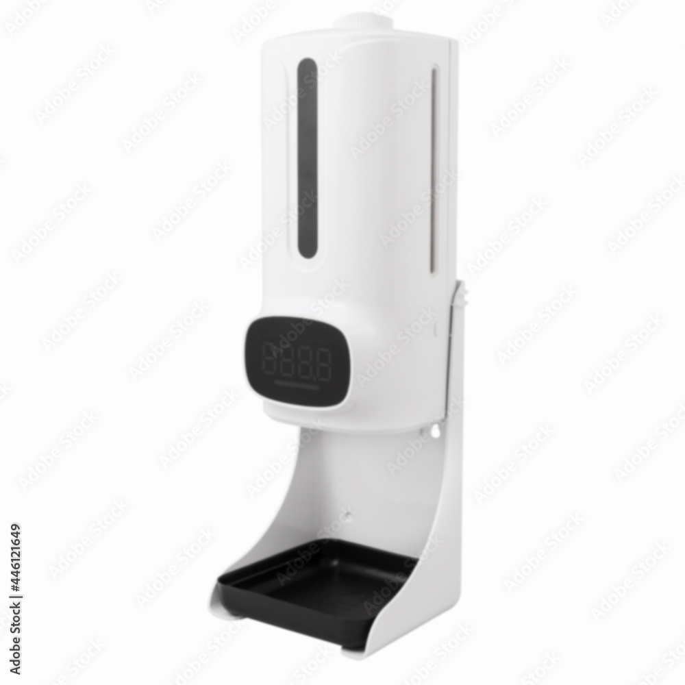 Automatic alcohol dispenser with body temperature sensor and screen for ...