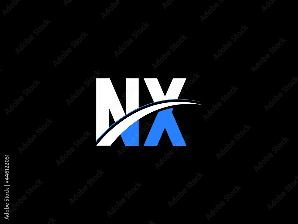 Letter NX Logo Image, nx Letter Logo Design For Business Stock Vector ...