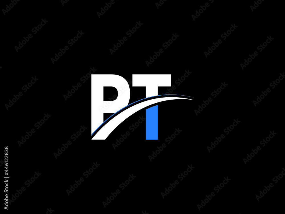 Letter PT Logo Image, pt Letter Logo Design For Business Stock Vector ...
